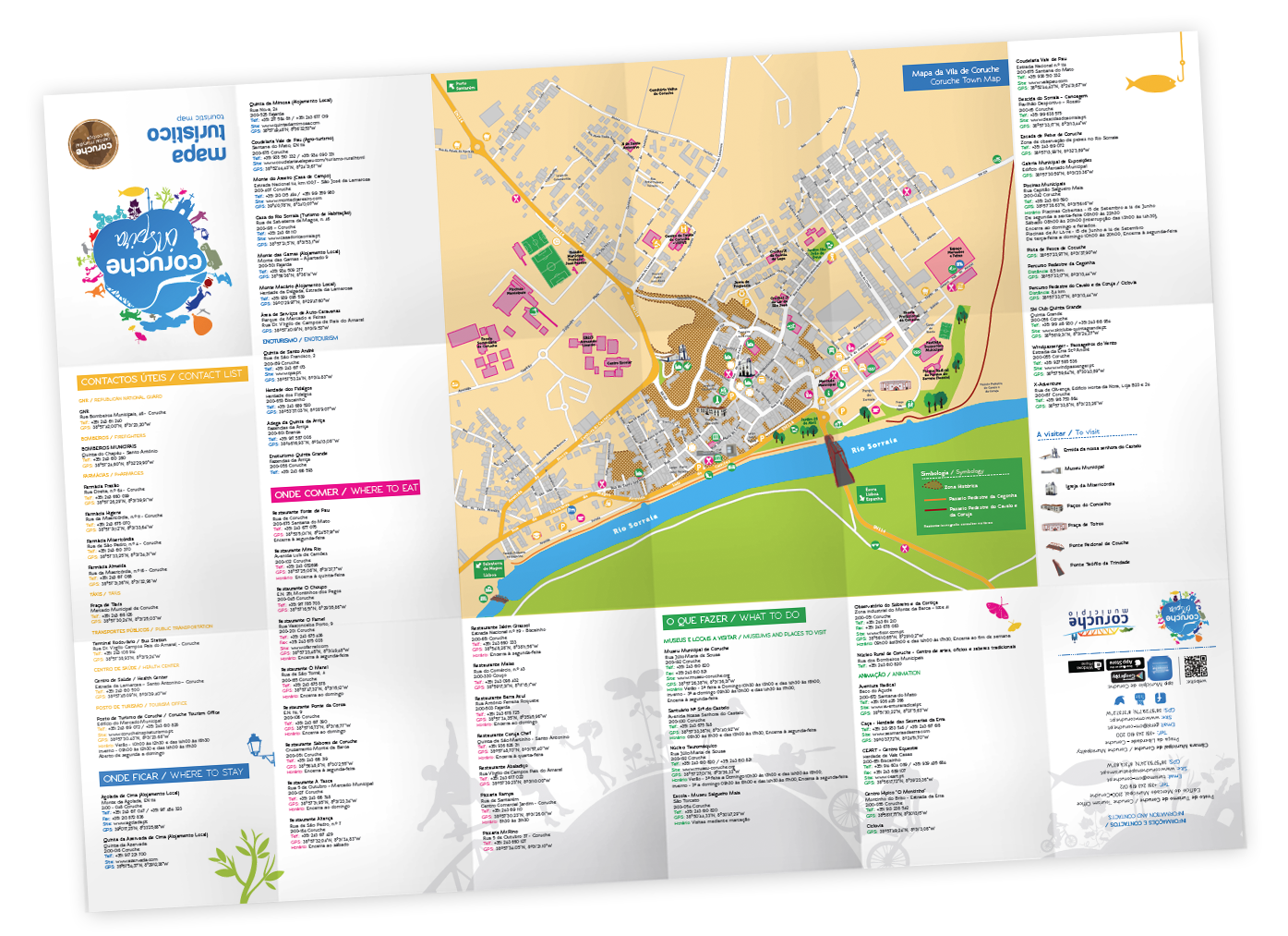 Mapa turístico do concelho de Coruche - Infoportugal - Sistemas de ...